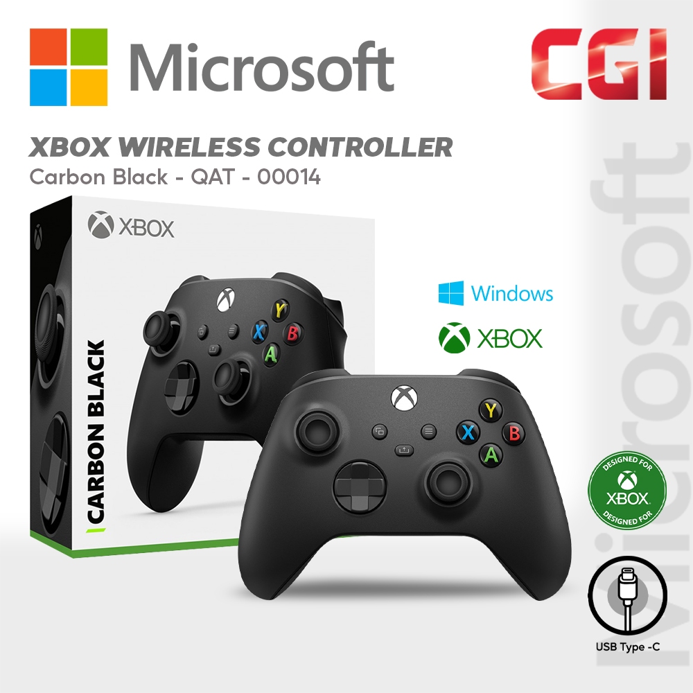 Microsoft Xbox Wireless Controller (Carbon Black) - QAT-00014 | Shopee ...