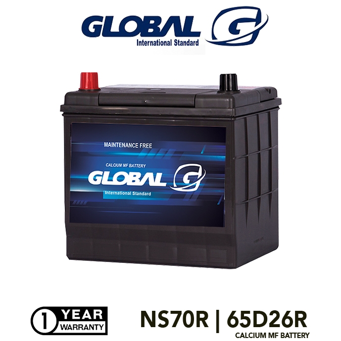 GLOBAL NS70R 65D26R MAINTENANCE FREE BATTERY (Bateri Kereta) Suitable ...