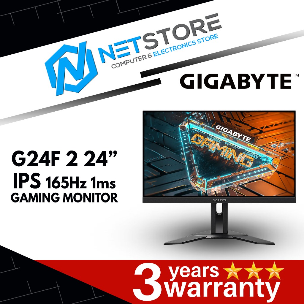GIGABYTE G24F 2 24” IPS 165Hz 1ms GAMING MONITOR - G24F 2 | Shopee Malaysia