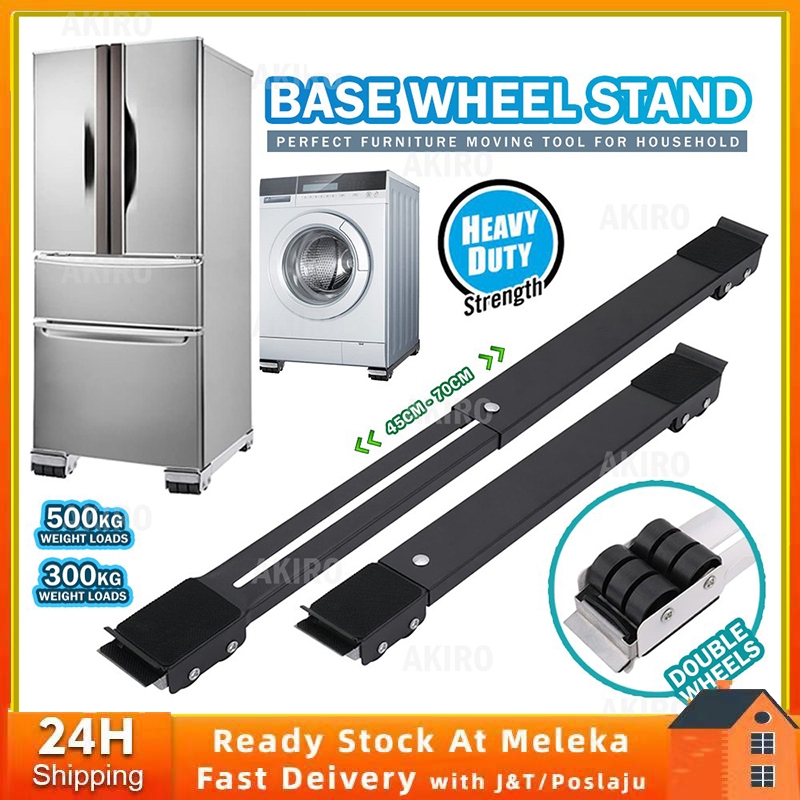1 Pair Washing Machine Stand Roda Mesin Basuh Kaki Dryer Roller Base ...