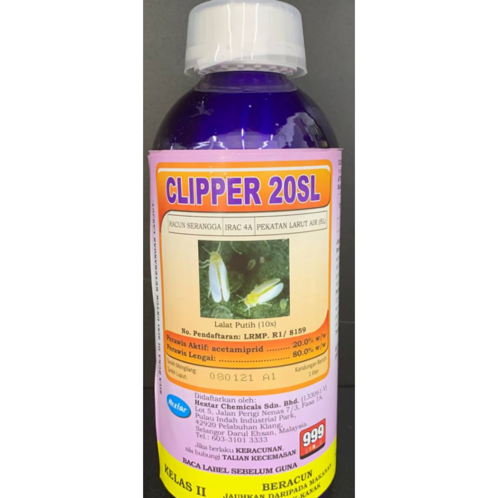 1LIT | Clipper 20SL | Lalat Putih Whitefly | Bena Putih | Racun ...