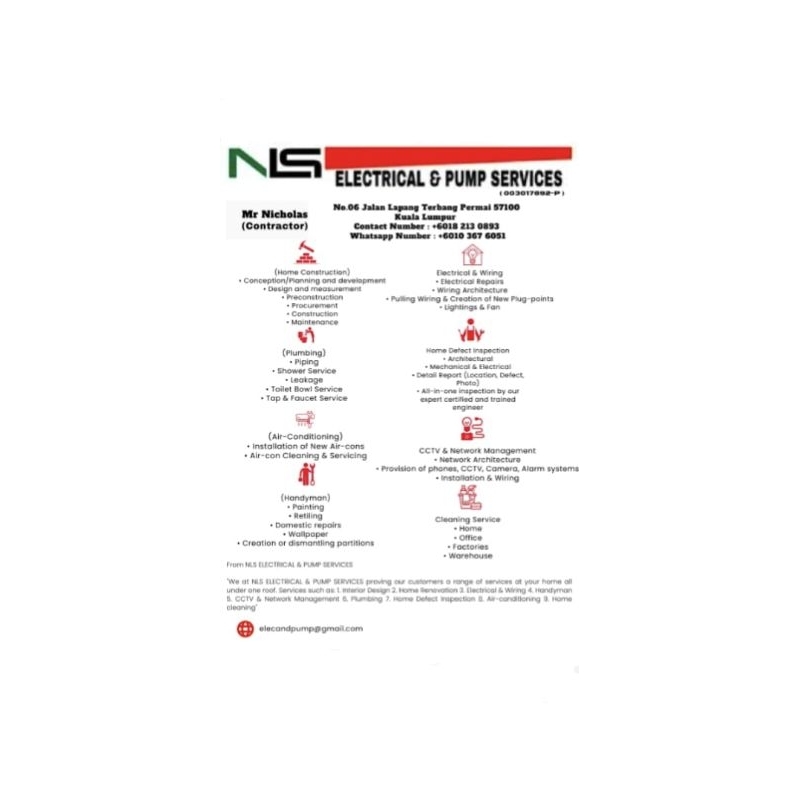 Servis pemasangan wiring electrical dan paip | Shopee Malaysia
