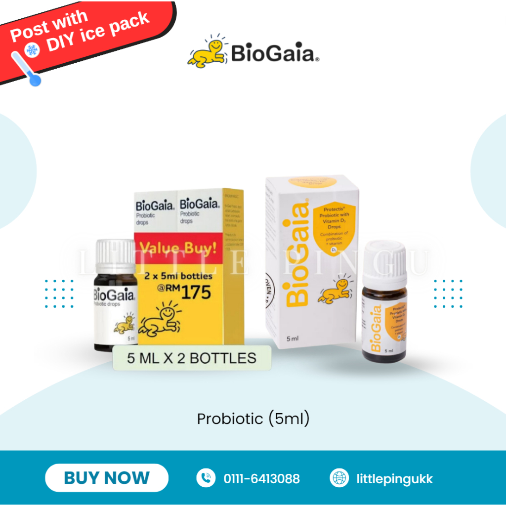 BioGaia Probiotic Drops 5ml Single Pack & Double Pack | Shopee Malaysia