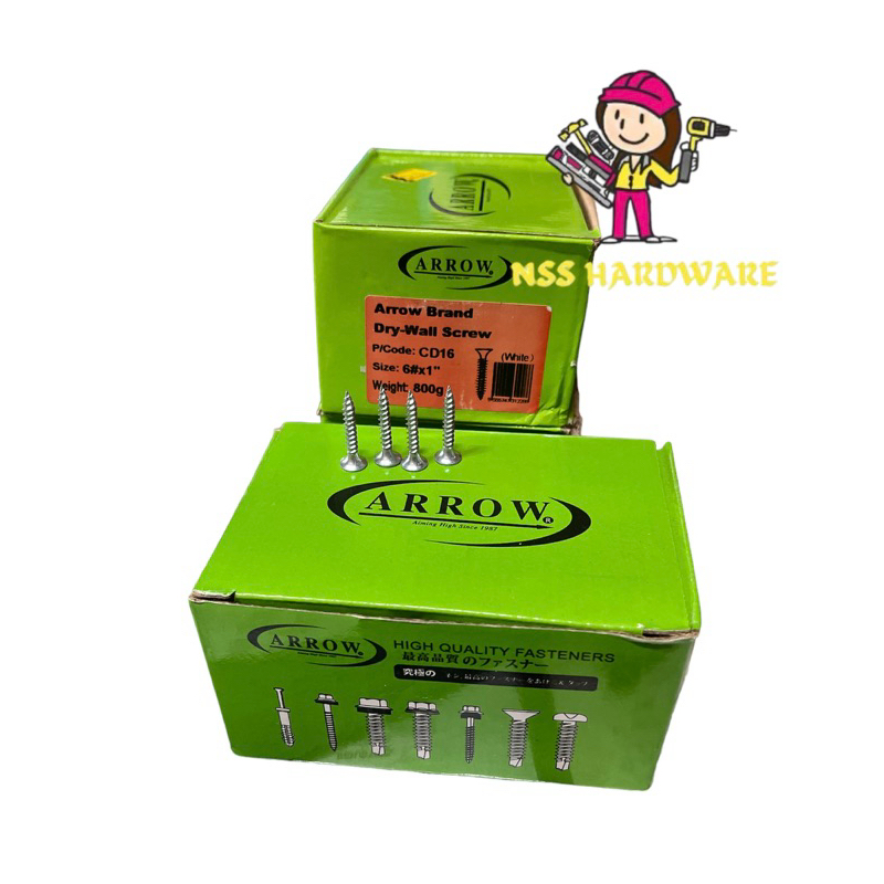 6# x 1" Drywall Screw Partition Screw/Ceiling Screw/Skru Siling/Skru ...