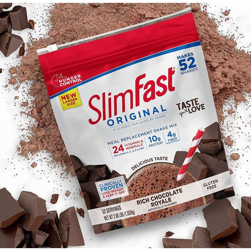 SlimFast Meal Replacement Powder, Original Rich Chocolate Royale ...