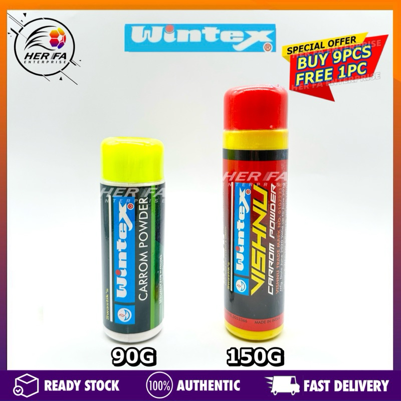[Buy 9 Free 1pc] WINTEX Carrom Board Powder Tournament Match XXX Gary ...