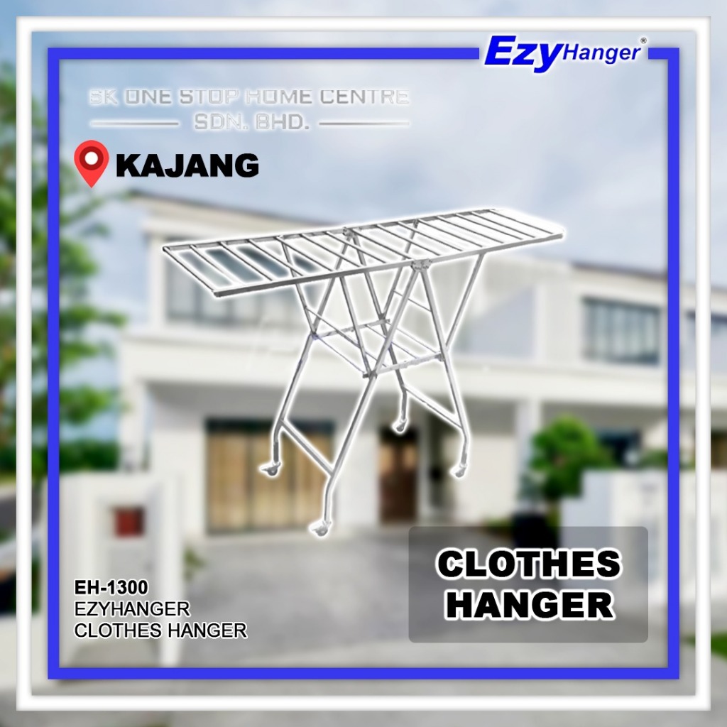 EzyHanger EH-1300 Stainless Steel Free Standing Clothes Hanger/Clothes ...