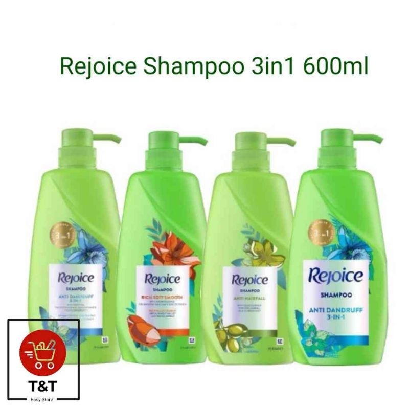 Rejoice Shampoo 3in1 600ml | Shopee Malaysia
