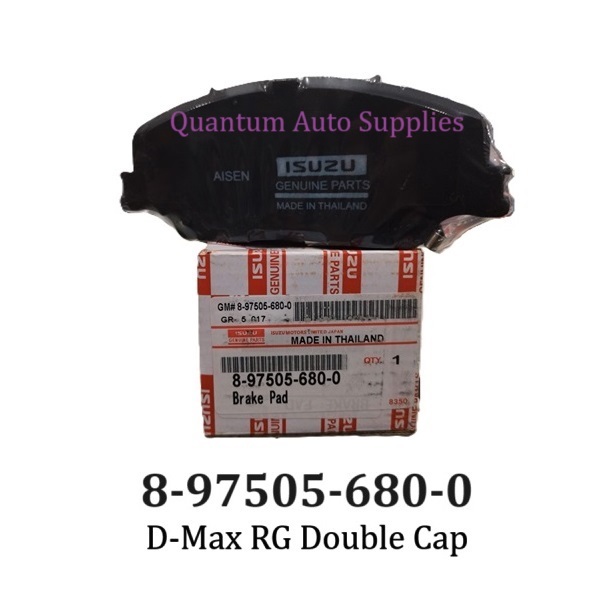 Isuzu D-Max Disc Brake Pad Front 8-97505-680-0 DMax RG Double Cap ...