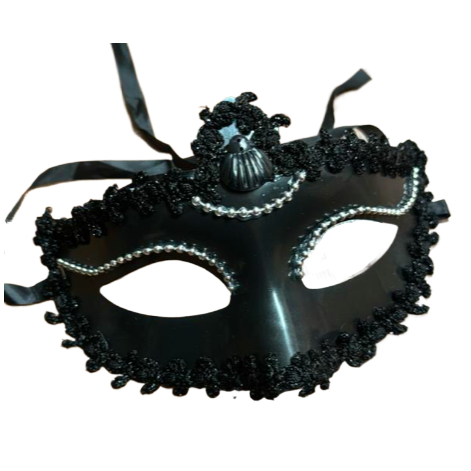MSIA Ready Stock/ Black Lace Vintage Masks Halloween Party Masks ...