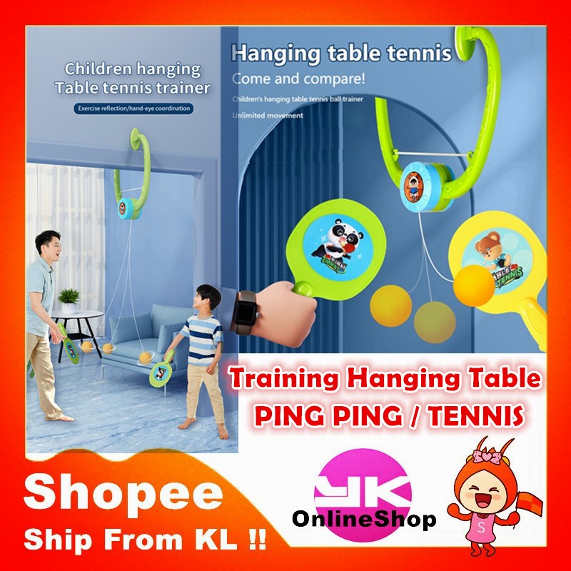 Ship Out Selangor - Ping Pong Toy Hanging Table Tennis Self Trainer ...