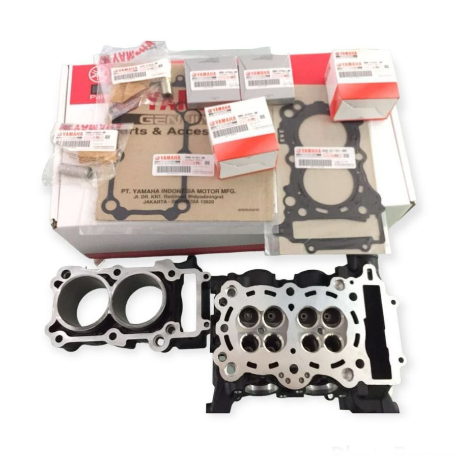 2MS-WE13E-00-0M YAMAHA YZF R3 CYLINDER BLOCK + HEAD + PISTON + GASKET ...