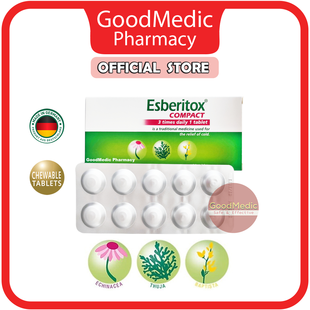 Esberitox Compact Tablets - 20s / 10s Traditional Medicine Used for the ...
