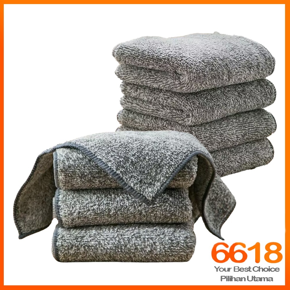 Tuala Pinggan Mangkuk Arang Buluh Menyerap Air & Tidak Melekat Pada ...