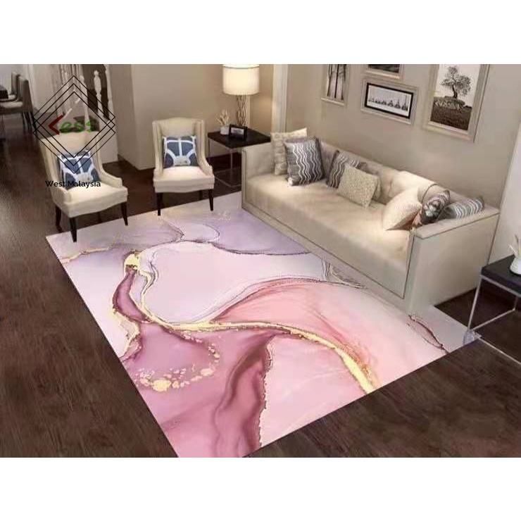 LESS - NEW 5D Anti-Slip Velvet Big carpet Floor Mat (SIZE :M，L，XL，XXL ...