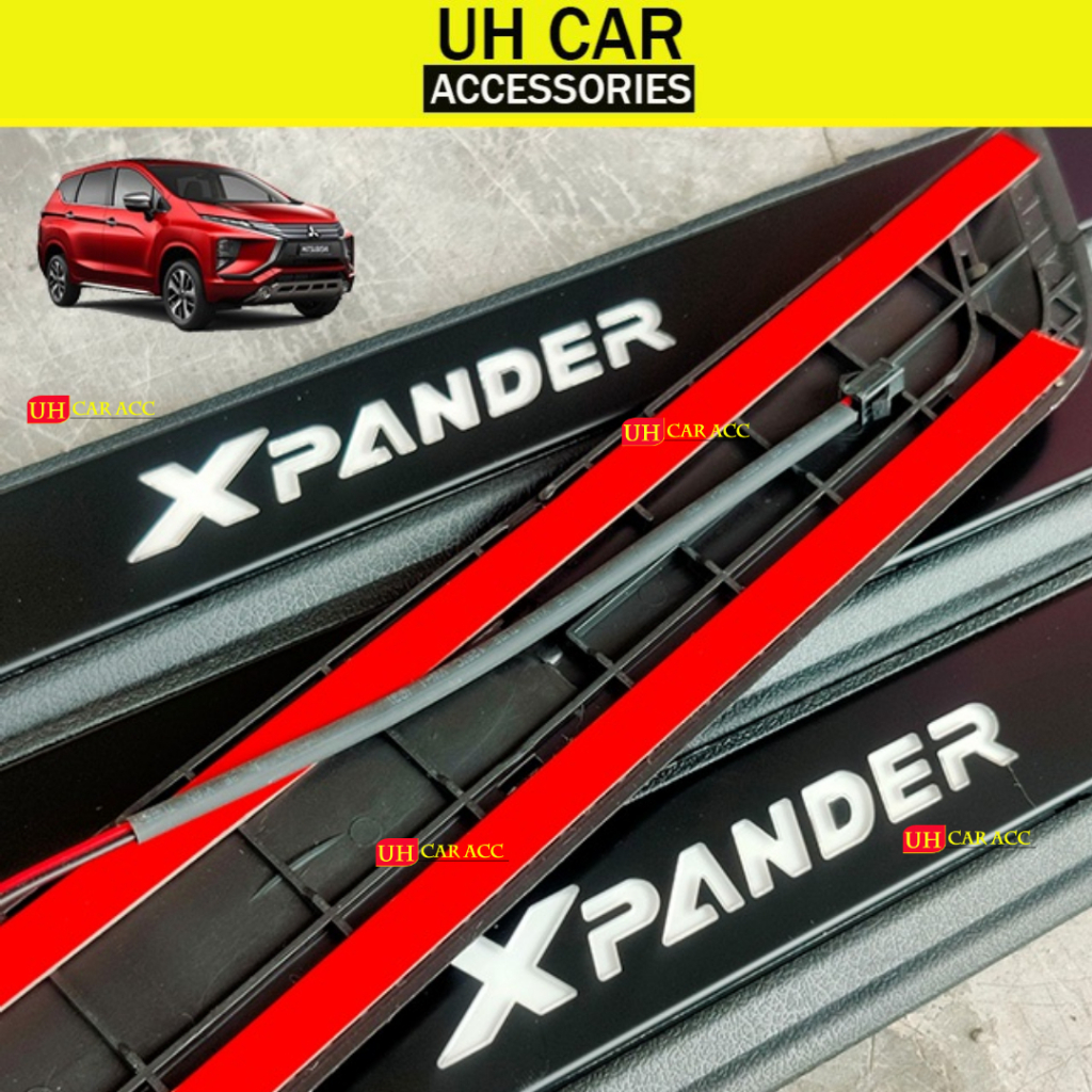 Mitsubishi Xpander Black Steel Side Sill Plate Scuff Plate Foot Door ...