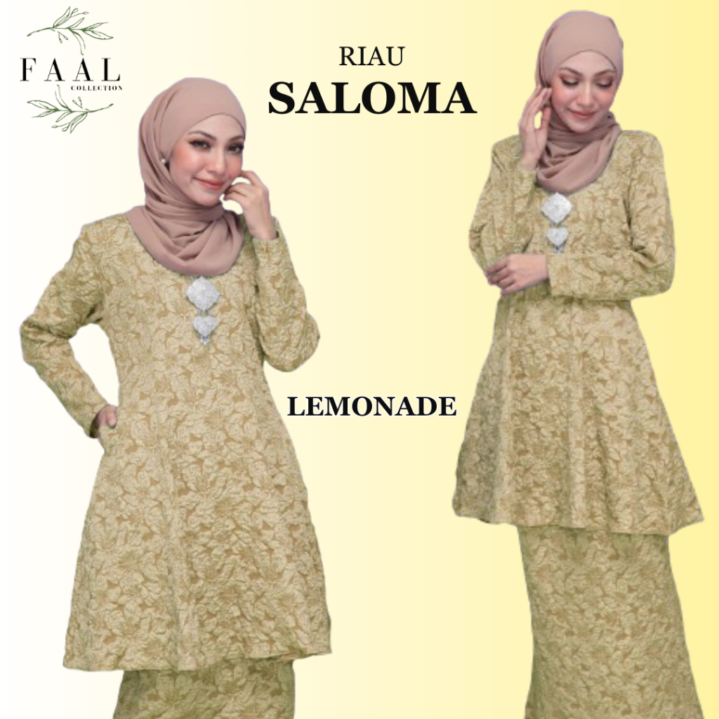 BAJU KURUNG RIAU BROCADE SALOMA (READY STOCK) | Shopee Malaysia
