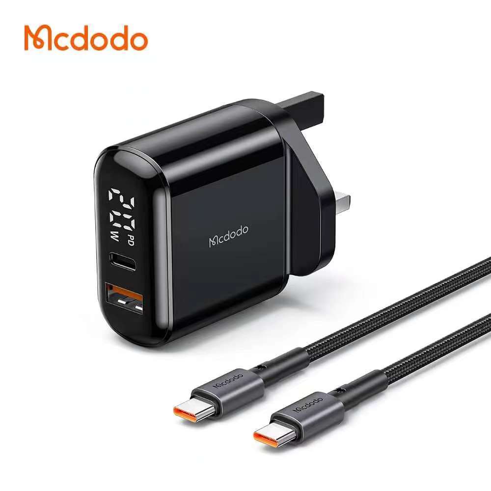 MCDODO LCH-7232 20W Super Fast Charger Adapter + Type-C To Type-C Cable ...
