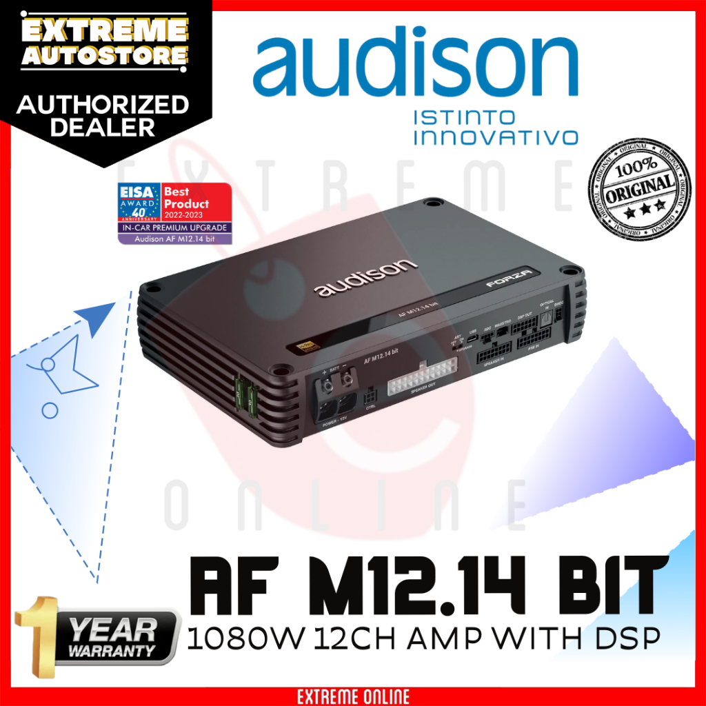 Audison AF M12.14 bit 12-Channel Amplifier with DSP - 1080W | Shopee ...