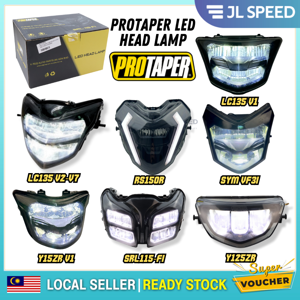 PROTAPER LC135 V1-V7/ Y15 Y15ZR V1/ SYM VF3I 185/ 125ZR Y125Z/ SRL115 FI/ RS150 HEAD LAMP LED ...