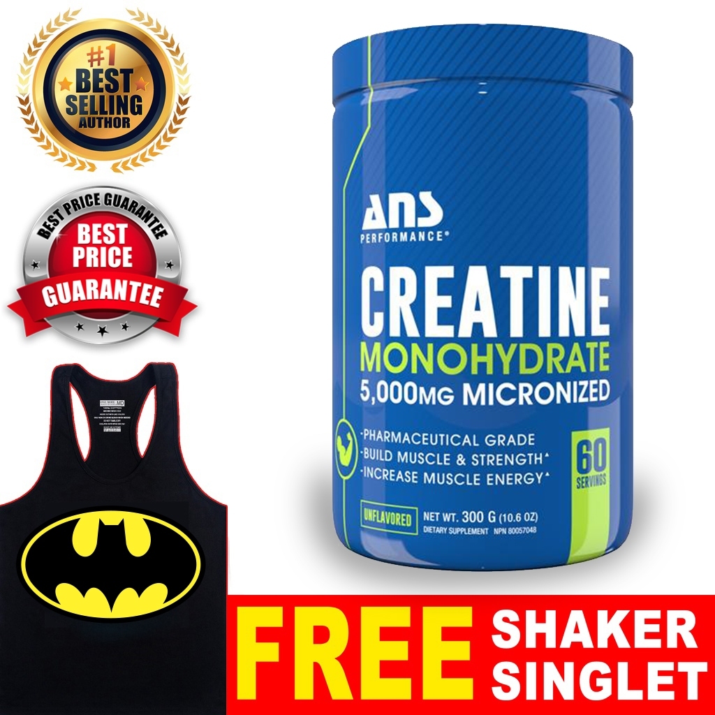 ANS Monohydrate Creatine 300 Grams Halal Original 100%, Increase lean ...