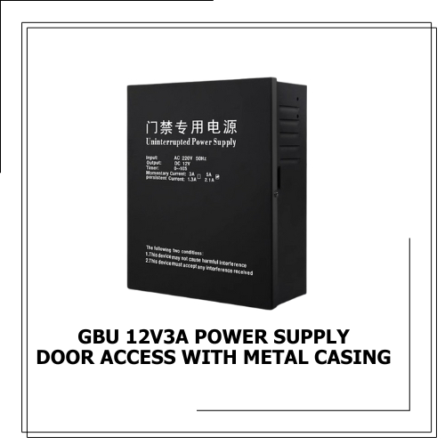 GBU 12V3A POWER SUPPLY DOOR ACCESS WITH METAL CASING | Shopee Malaysia