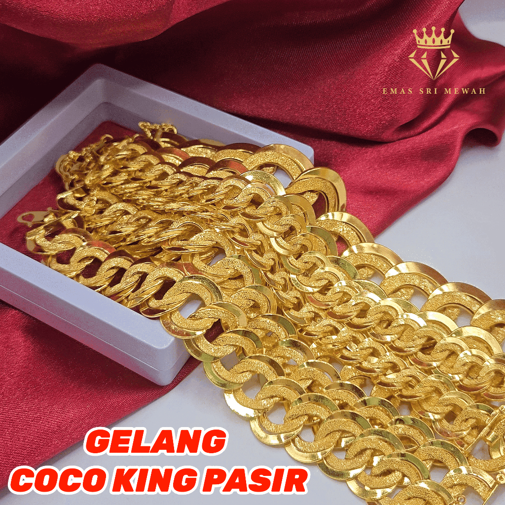 Gelang Tangan Coco King Dewasa & Budak Emas 916/ 100% Original Emas 916 / Rantai Tangan Emas 916 ...