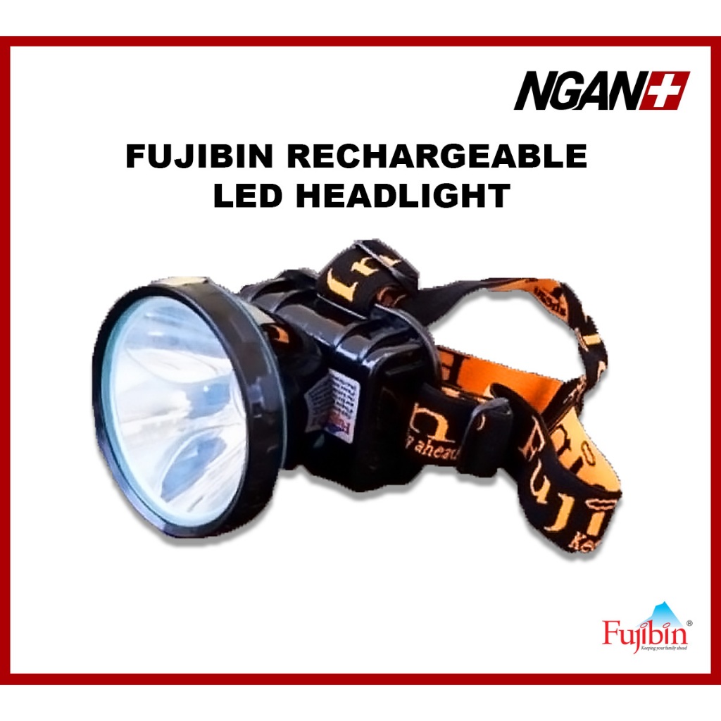 FUJIBIN LED RECHARGEABLE HEADLIGHT 3W | Shopee Malaysia