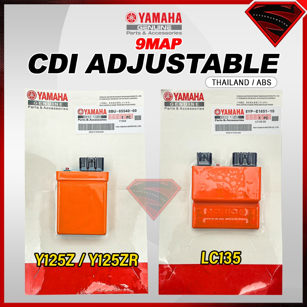CDI RACING ADJUSTABLE 9 MAP NO CUT OFF YAMAHA LC135 V1 V2 V3 V4 V5 V6 V7 / Y125 Y125Z Y125ZR CDI ...