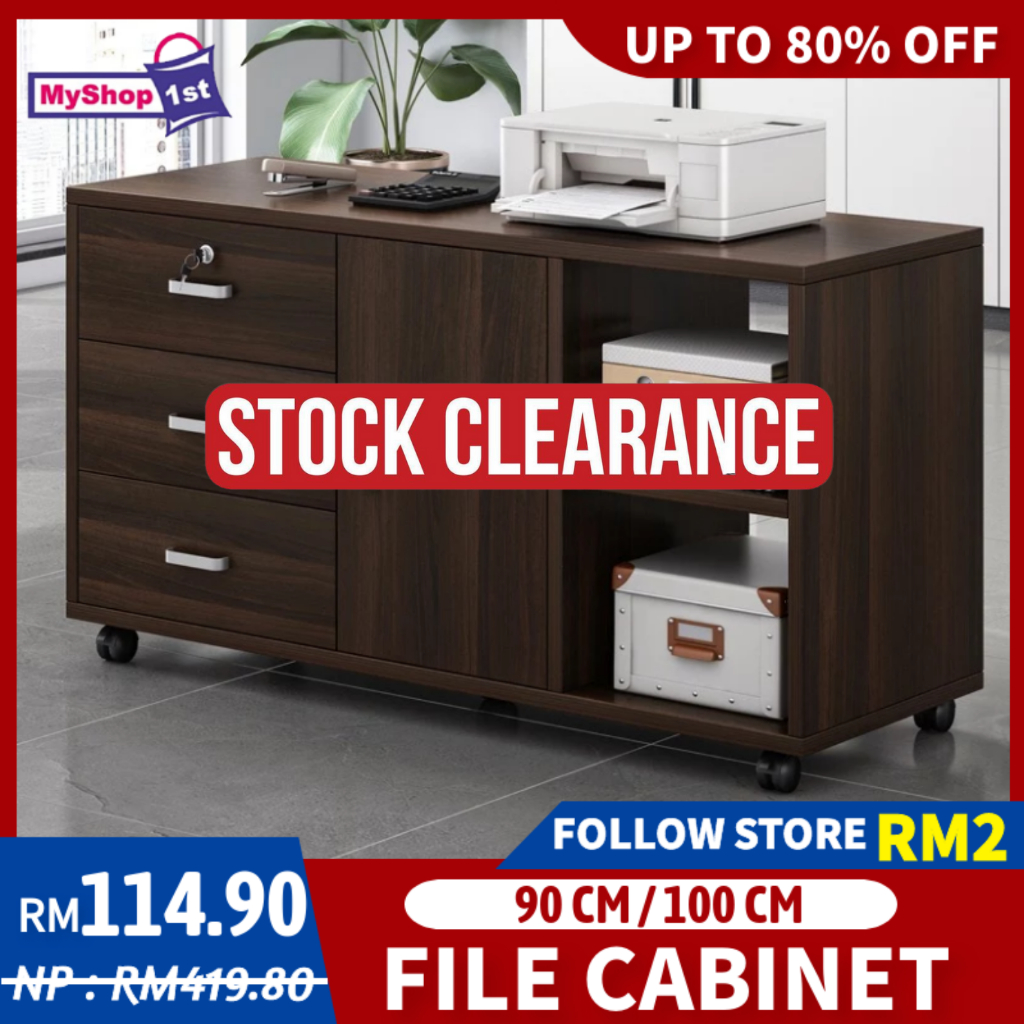 3 Tier Office Cabinet 3 Tier Drawer Cabinet Removable 3 Lock Drawer ...