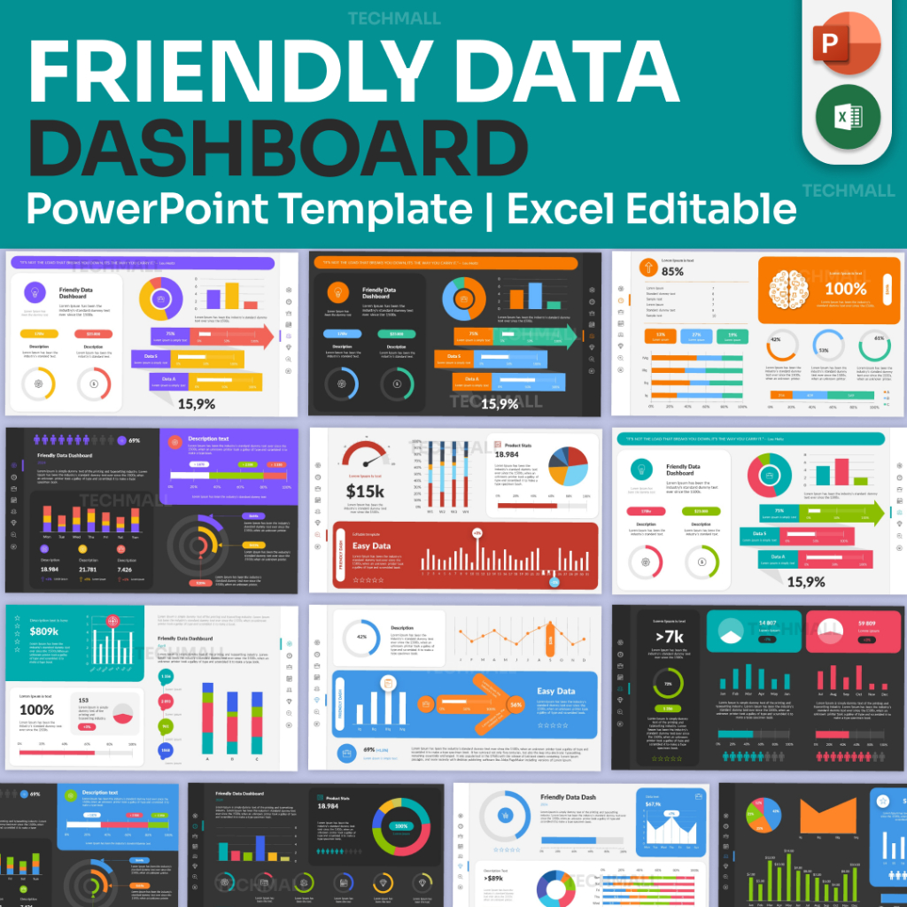 Friendly Data Interactive Dashboards Dynamic Powerpoint Presentation Versatile Template - Easy ...