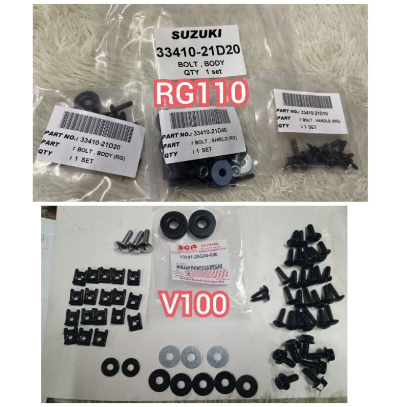 suzuki rg110 rg sport rg-110 rgs rg 110 screw BODY set COVER SET SCREW ...