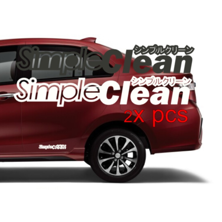 CFS622 2X pcs Simple Clean Bezza Myvi Honda Stiker Sticker Vinyl Decal ...