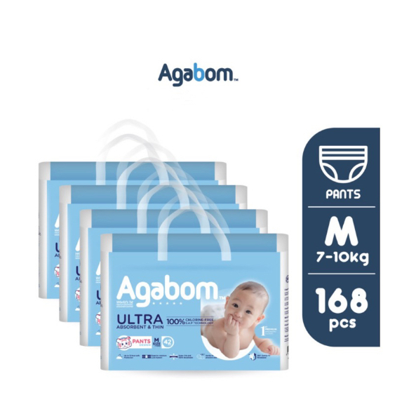 AGABOM BOX CD 100% SAP Ultra-Thin Baby Diaper Pant Pants S/M/L/XL/XXL ...