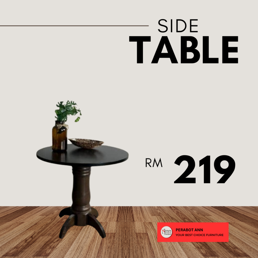 (PERABOT ANN) MEJA SISI / MEJA HIASAN / MEJA BULAT / SIDE TABLE / DECO ...