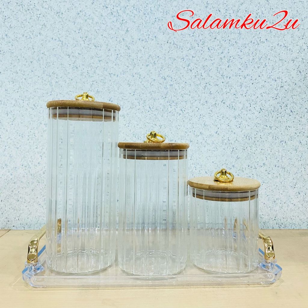 Clear Canister Jar Exclusive High Borosilicate Glass Sealed Jars Glass ...