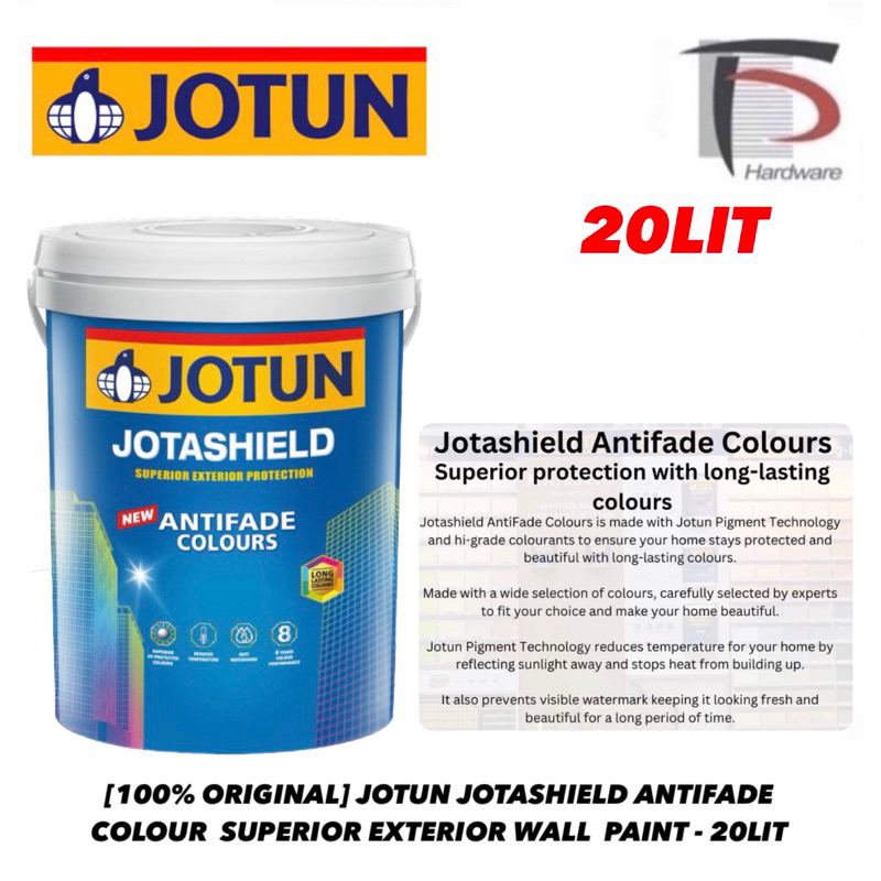 [100% ORIGINAL] JOTUN JOTASHIELD ANTIFADE COLOUR SUPERIOR EXTERIOR WALL ...