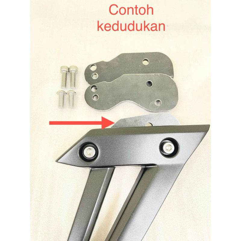 X1R:BRACKET CUSTOM FOOTREST X1R PNP BODY LC135 V2-v7(READY STOCK ...