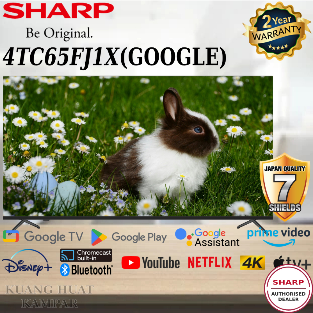 SHARP 65 INCH / 65' 4K UHD GOOGLE TV 4TC65FJ1X | Shopee Malaysia