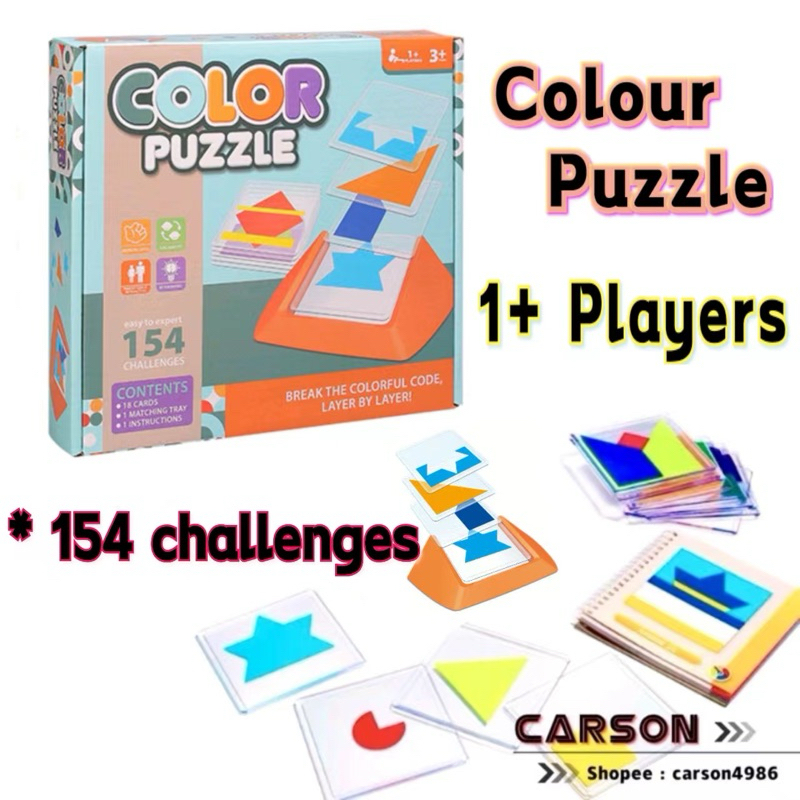 Colour Puzzle Code Smart Games Board Games 154Challenge With Solution ...