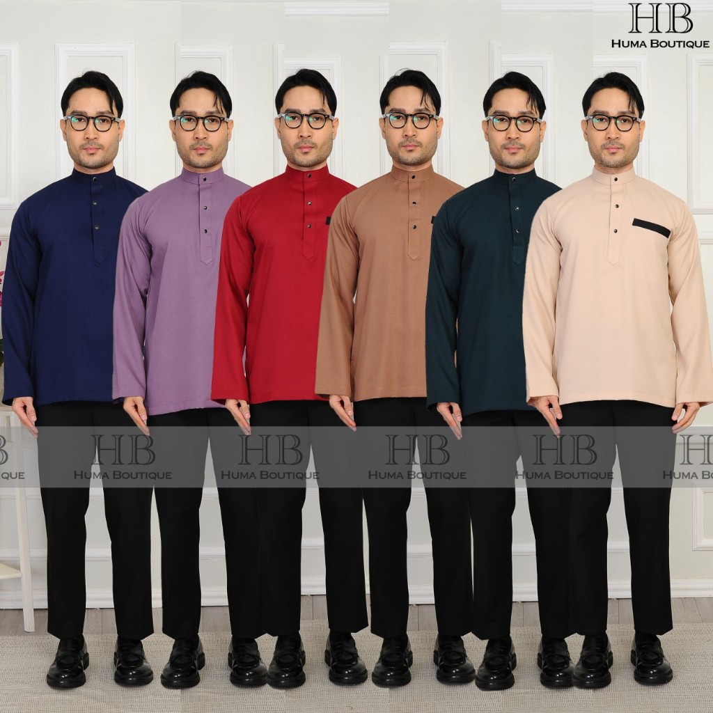 NEW ARRIVE MEN KURTA HAFZAN COMO GRAPE | Shopee Malaysia