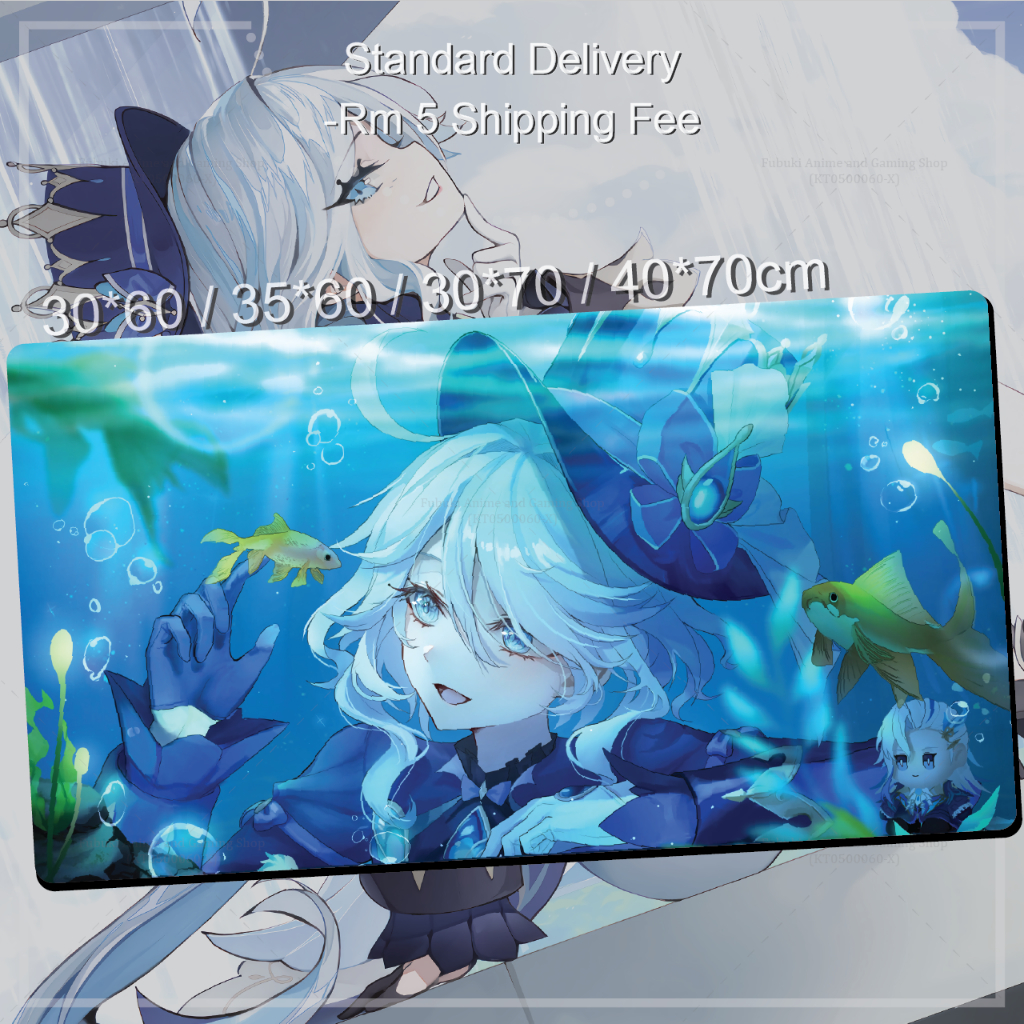 [FAGS🦊] Genshin Impact Furina Focalors Anime Game Oversized Gaming Long ...