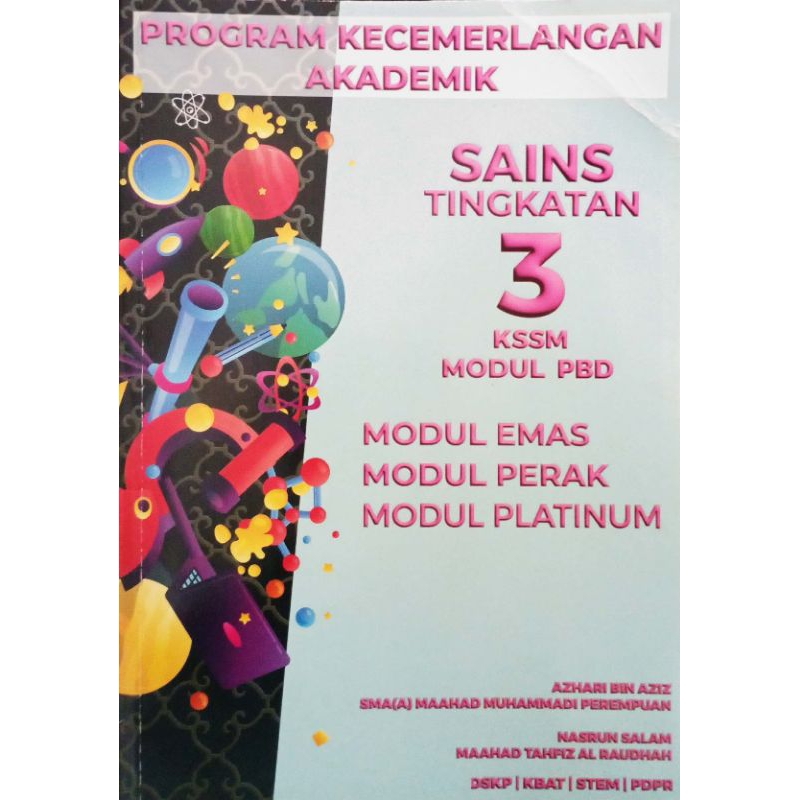 program kecemerlangan akademik : modul PBD kssm sains tingkatan 3 ...