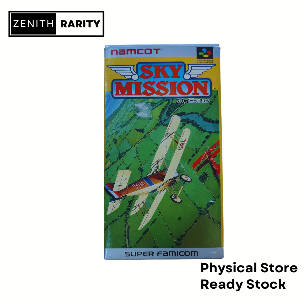 Zenith Rarity Nintendo Super Famicom SFC game Sky Mission full set ...