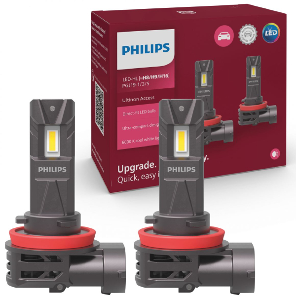 PHILIPS Ultinon Access Direct Fit Headlight LED 6000K H4 H7 H11 HB3/HB4 HIR2 Fog H8/H11/H16 ...
