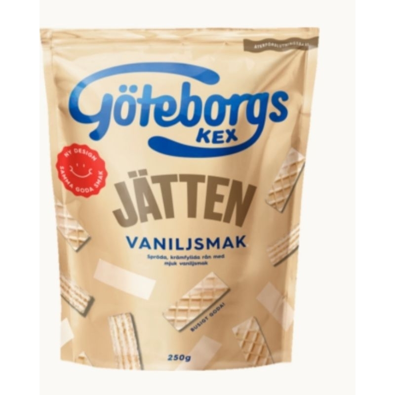Goteborgs Kex Jatten Vanilla Wafer biscuits 250gms (Vegan) | Shopee ...