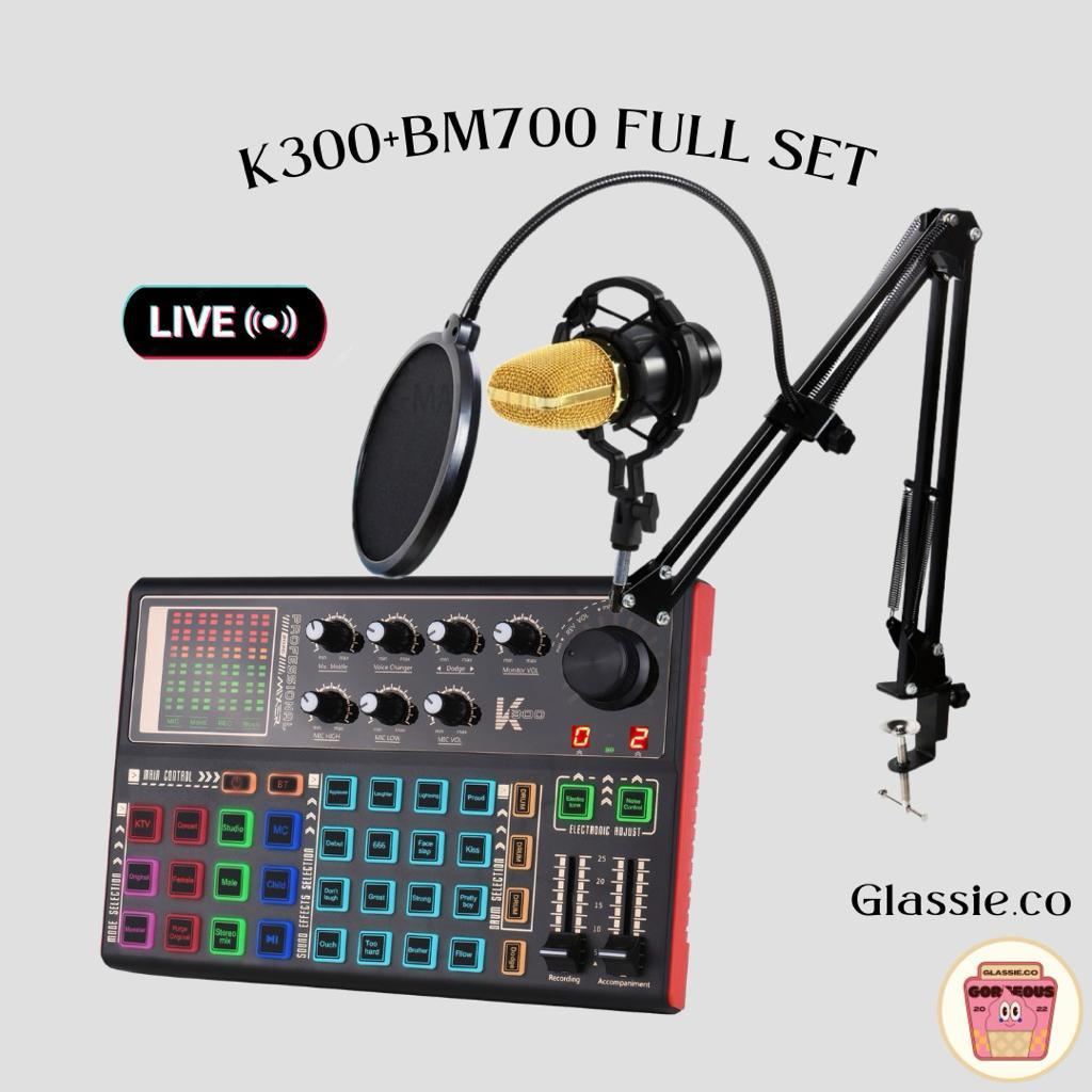 Professional Live Sound Card External Voice Converter Audio Mixer Kit ...