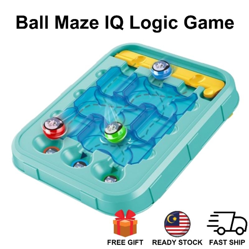 Ball Maze IQ Logic Game Kids Logical Thinking Educational Toy Brain ...
