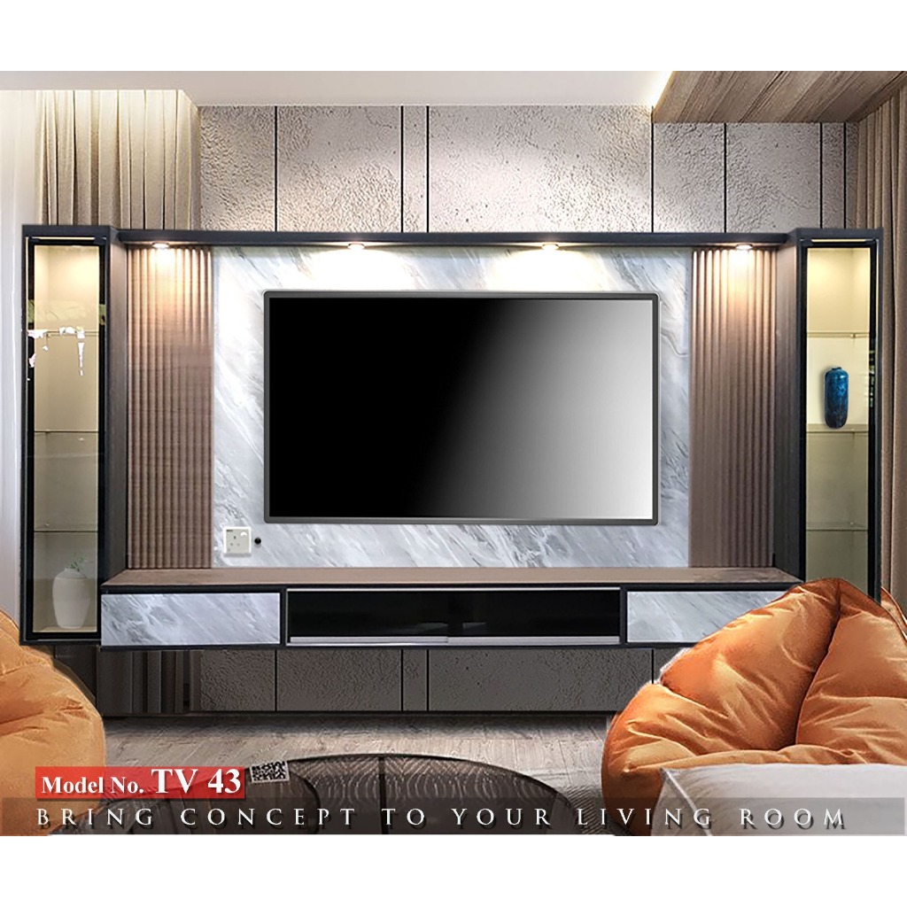 [TSB-TV43]10 FT SpotLight Wall-Mounted TV Cabinet / 10 Kaki Kabinet TV ...