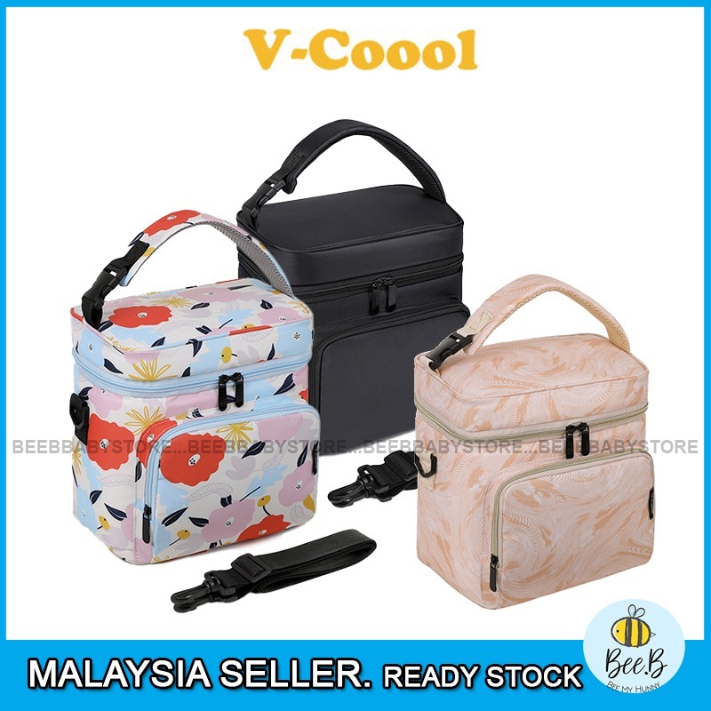 V-Coool Breastmilk Preservation Ice Pack Lunch Bag Picnic Bag Mini Milk Backpack baby Breastmilk ...